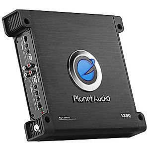 Planet Audio AC1200.4 4 Channel Car Amplifier - 1200 Watts, Full Range, Class A/B, 2-4 Ohm Stable, Mosfet Power Supply, Bridgeable