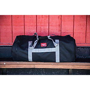 Rawlings | THROWBACK Duffle Equipment Bag | Baseball/Softball | Black