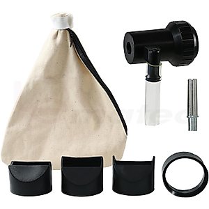 LE LEMATEC Sand Blaster Recycling Attachment Kit for Dustless Sandblasting, Includes Recycling Hood, Steel Nozzle and Storage Bag for All LE LEMATEC Sandblaster Models (AS118-9-1S)
