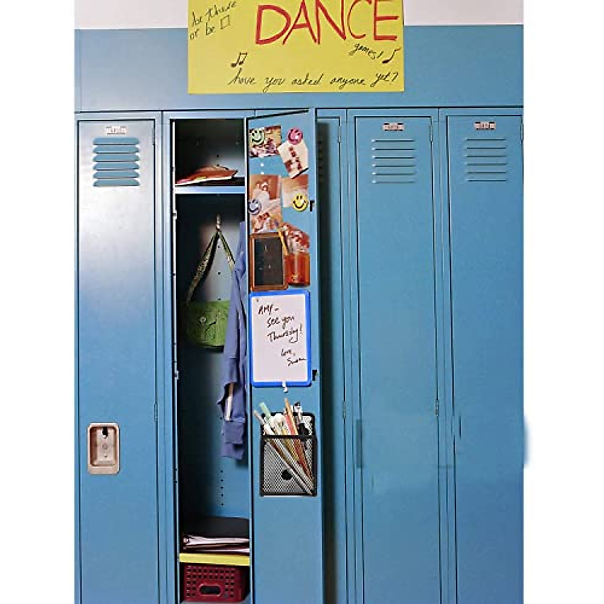 Vetoo 2 Pack Magnetic Pencil Holder,Magnetic Marker Holder,Mesh Storage Basket Organizer with Extra Strong Magnet,Mesh Pen Holder for Refrigerator,Whiteboard,Locker Accessories,Office Supplies