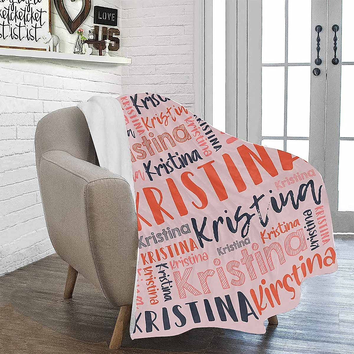 Custom Blanket for Baby Boys Girls Personalized Baby Blankets with Name Personalized Blankets for Adults Kids Custom Baby Blanket with Name Customized Baby Girl Gifts for Birthday Christmas 60"x80"