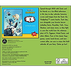 Sonic the Hedgehog Comic Collection 2023 Day-to-Day Calendar