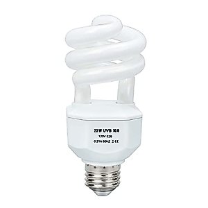 BOEESPAT UVB Reptile Light 10.0, 23W Desert UVA UVB Bulb for Reptiles, Compact Desert Terrarium Lamp, Reptile UVB Light Bulb for Bearded Dragon, Lizard, Tortoise, Snake, Gecko