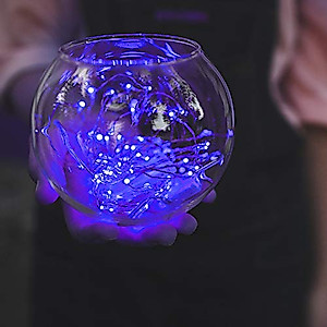 XNNATA Solar String Lights, 33Ft 100 LED Copper Wire Starry String Light, Indoor Outdoor Waterproof Solar Decoration Lights for Gardens, Home, Party Ornaments(Blue)