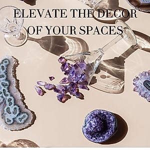 DEEP PURPLE PROJECT Large Amethyst Clusters 1 Lb to 1.7 Lb Quartz Crystal Geode Plus: Premium Gift Box Spiritual Healing Stone