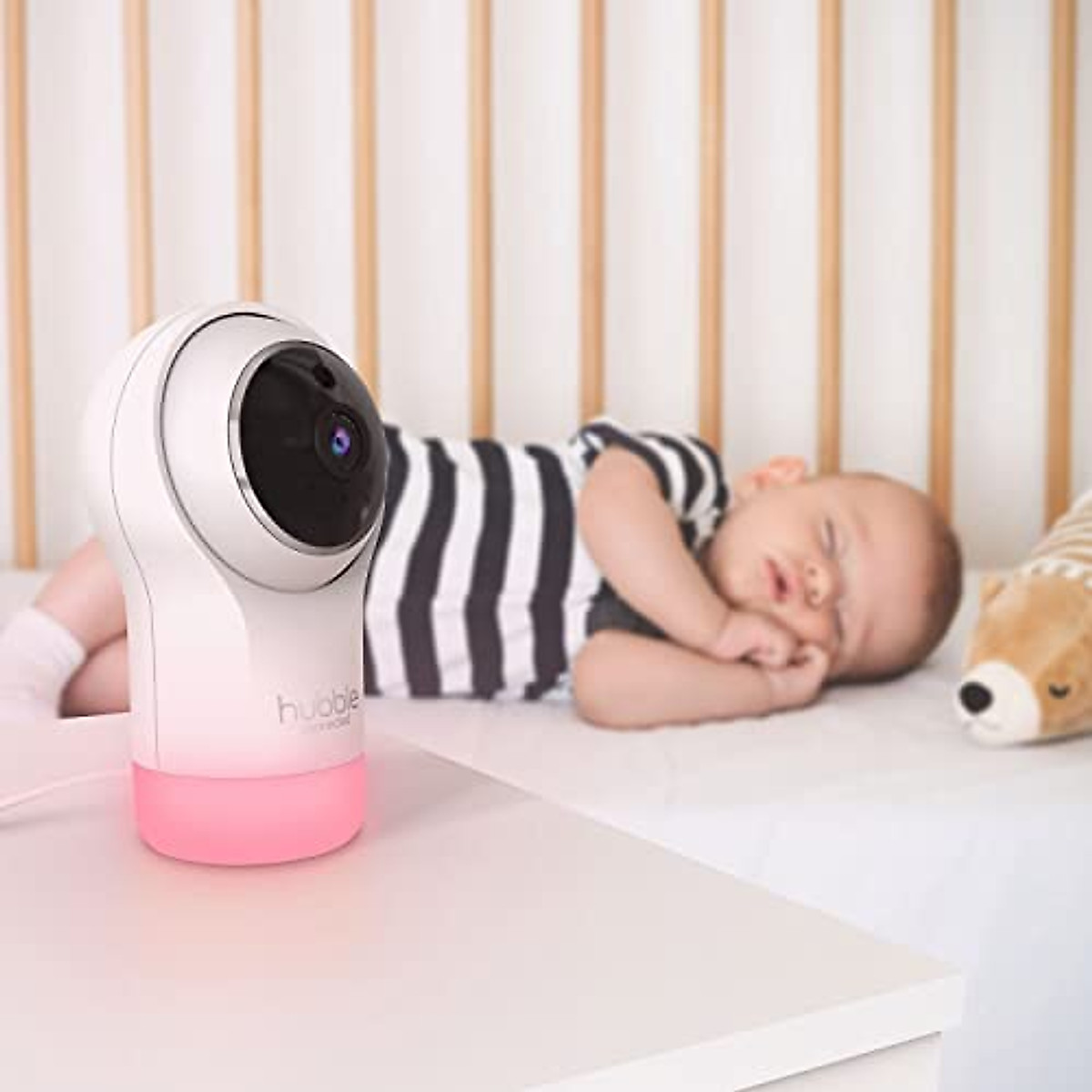 Hubble Connected Nursery Pal Glow Smart Connected, Wi-Fi Enabled Baby Monitor, View from Compatible Smartphone