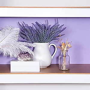 KEPSUUL White 5 Tier Customizable Storage Shelving Unit Heavy Duty Modular Metal Organizing Rack for Kitchen, Pantry, Closet, Office, 32.1" W X 16.4" D X 76.9" H, 2 Set of Side & Back Panels, Purple