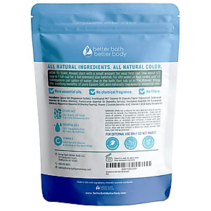 Gentleman's Bath Salt 32 Ounces Epsom Salt with Natural Cedarwood, Frankincense, Eucalyptus and Peppermint Essential Oils Plus Vitamin C in BPA Free Pouch with Easy Press-Lock Seal