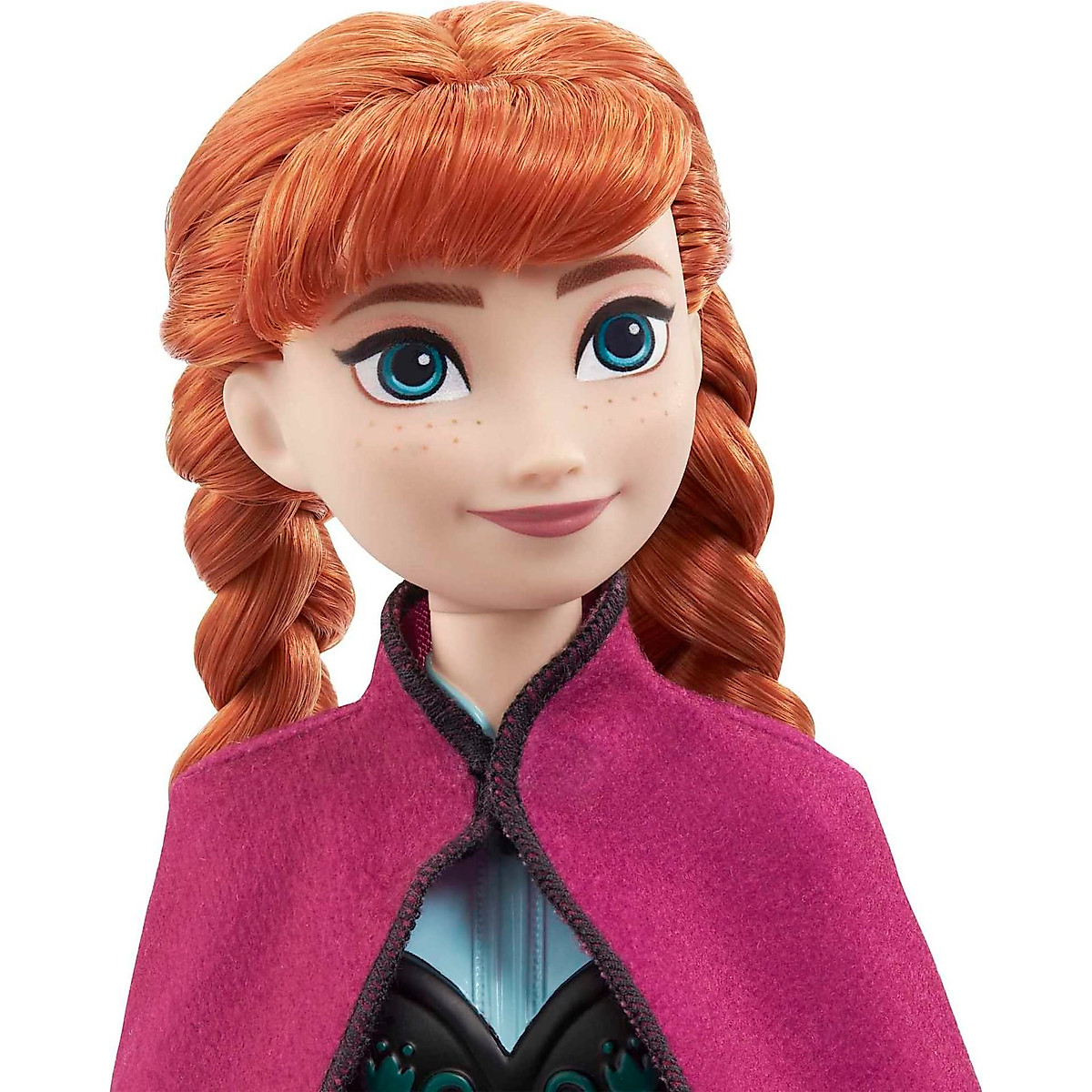 Mattel Disney Frozen Toys, Anna Fashion Doll & Accessory with Signature Look, Inspired by the Movie
