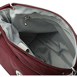 Baggallini Womens calais crossbody bag, Dark Cherry, One Size US