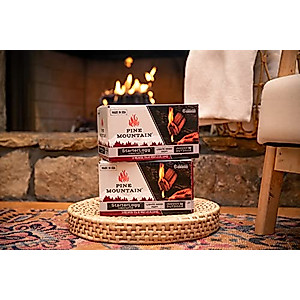 Pine Mountain StarterLogg Select-A-Size Firestarting Blocks, 24 Starts Firestarter Wood Fire Log for Campfire, Fireplace, Wood Stove, Fire Pit, Indoor & Outdoor Use, Red