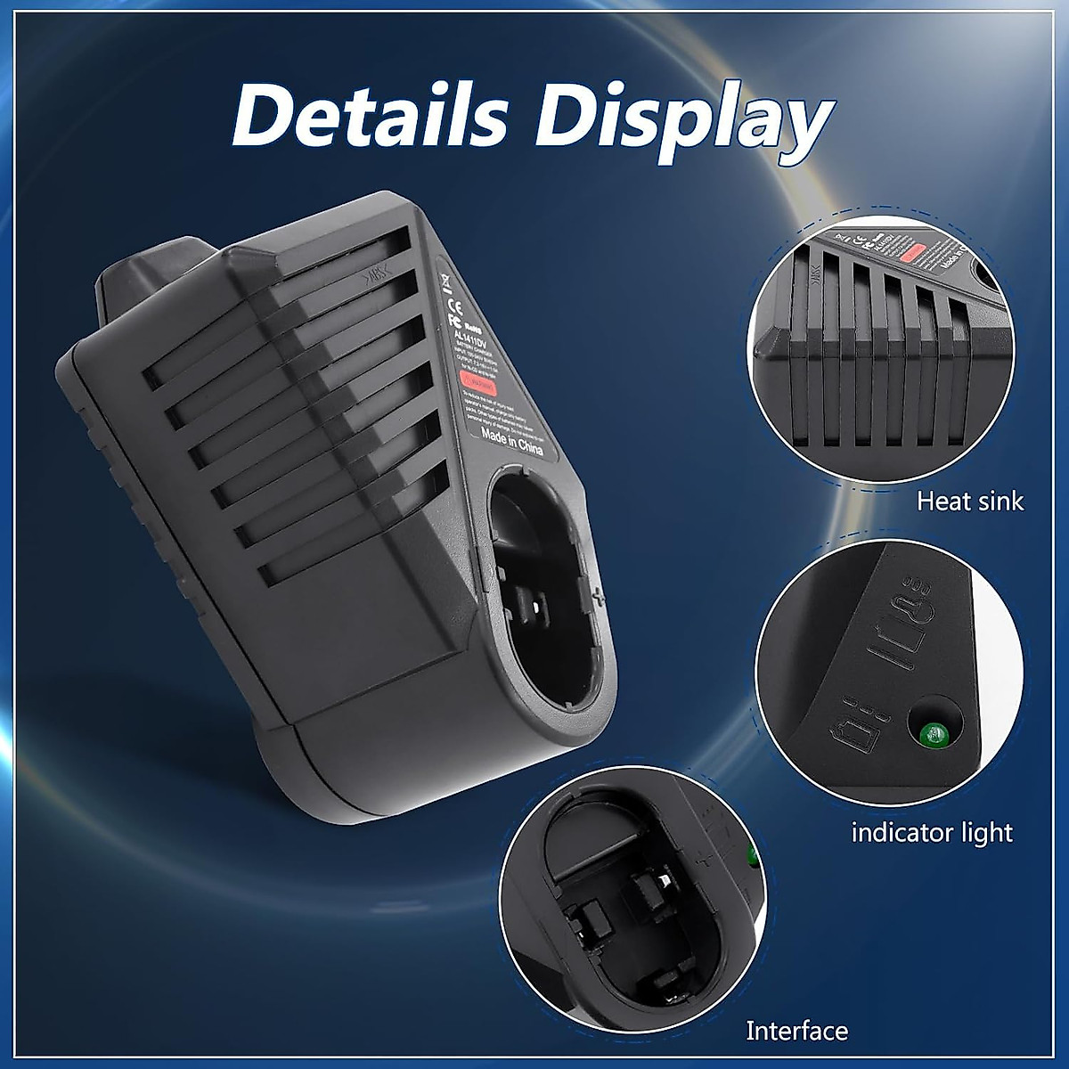 BH1218 Replacement for Bosch 7.2V -18V Ni-CD Ni-MH Battery Charger Battery BAT038/BAT048/BAT043/BAT045/BTA120/BAT181/ BAT025/BAT026/BAT160/BAT180/BAT189 Batteries