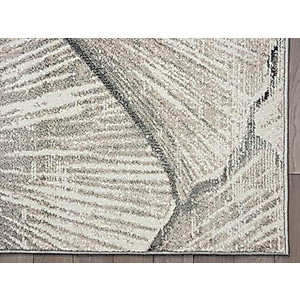 Abani Rugs Porto PRT220 Contemporary Beige Shell Area Rug 3' X 5'