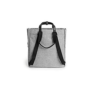 Skip Hop Diaper Bag Backpack: Trio Convertible 3 Wearable Styles with Changing Pad & Stroller Attachment, Grey Heather