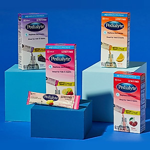 Pedialyte Electrolyte Powder Packets, Grape, Hydration Drink, 6 Single-Serving Powder Packets