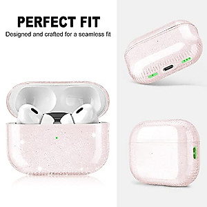 KOREDA for Airpods Pro 2nd Generation/1st Generation Case (2022/2019), Soft Clear TPU Bling Crystal Transparent Airpod Pro 2 Case Shockproof Protective Cover for Airpods Pro 2nd/1st Gen
