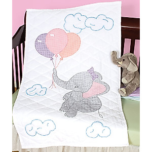 Jack Dempsey Crib Quilt Top Elephant