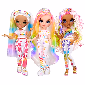 Rainbow High Color & Create Fashion DIY Doll with Washable Rainbow Markers, Blue Eyes, Straight Hair, Bonus Top & Shoes. Color, Create, Play, Rinse and Repeat. Creative 4-12+