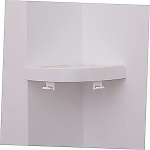 CORHAD Snap up Shelf Kitchen Pantry Storage Wall Floating Shelves Suction Cup Shower Shelves Bathroom Organizer Bath Accessories Shower Accessories Space-Saving Shelf Towel Shelves White