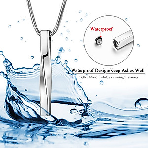abooxiu Cremation Jewelry for Ashes Twist Ashes Necklace Urn Necklace for Ashes Cremation Necklace Stainless Steel Urn Pendant Memorial Keepsake for Women Men