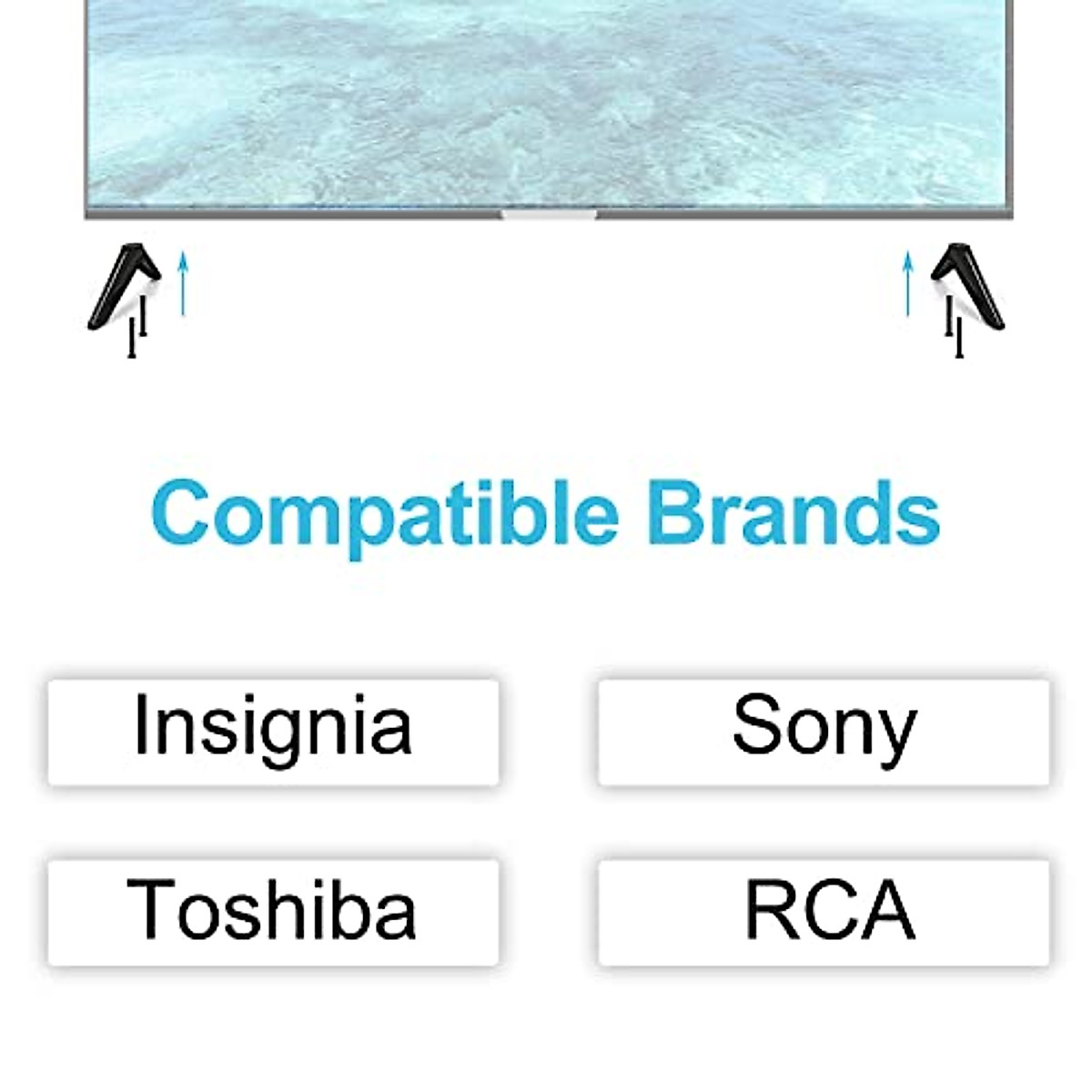 Universal TV Stand Screws and Washers for TV Stand Legs Screws Kit for Insignia Sony Toshiba RCA Roku TV Mount Screws Kit, Universal TV Leg Screws, Includes Screws, Washers