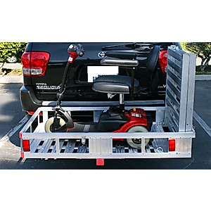 MAXXHAUL 70275 Aluminum Cargo Carrier | With 60" Folding Ramp | 53.5" x 29"