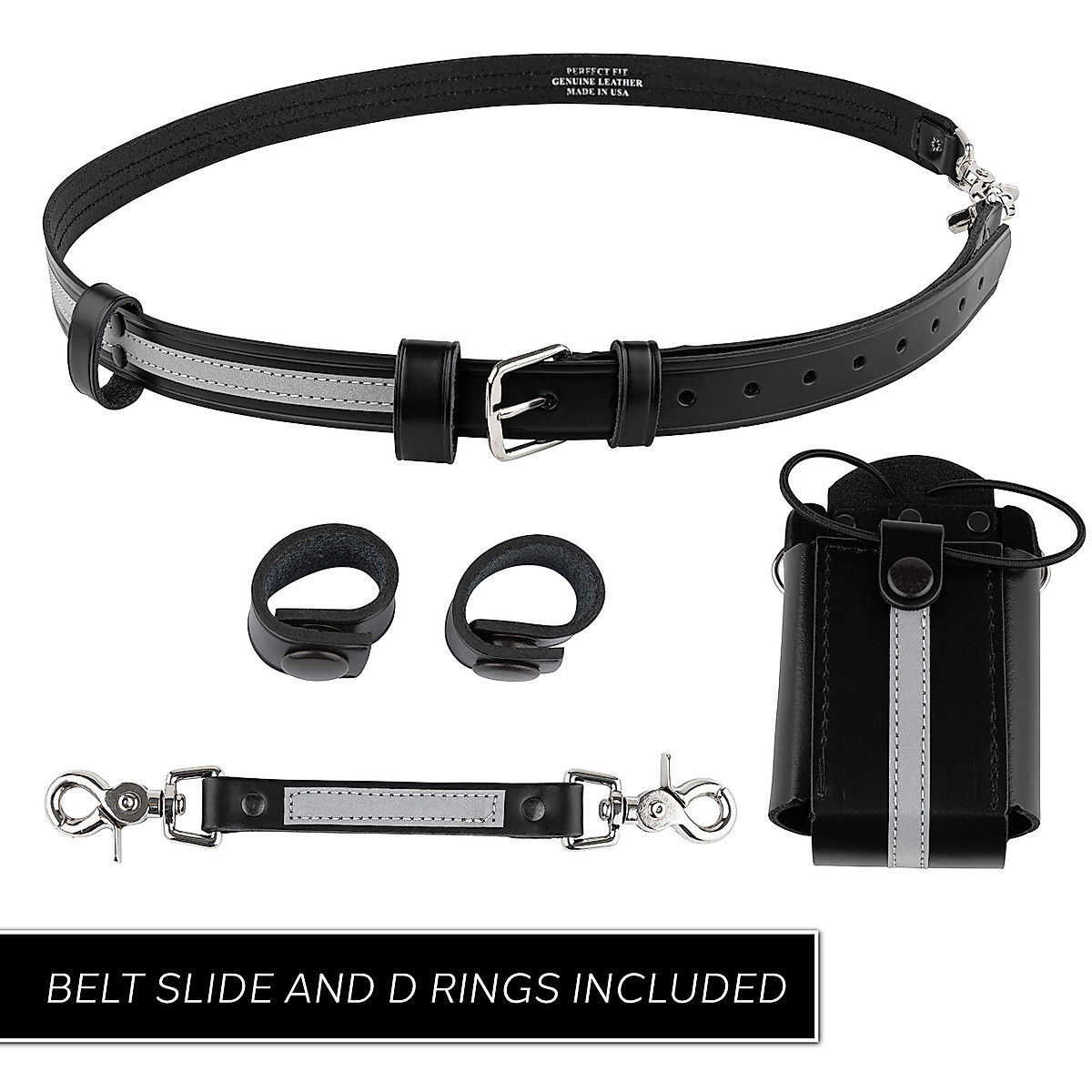Reflective Firefighter Bundle Anti-Sway Strap for Radio Strap, Radio Strap/Belt, Firefighter's Radio Holder