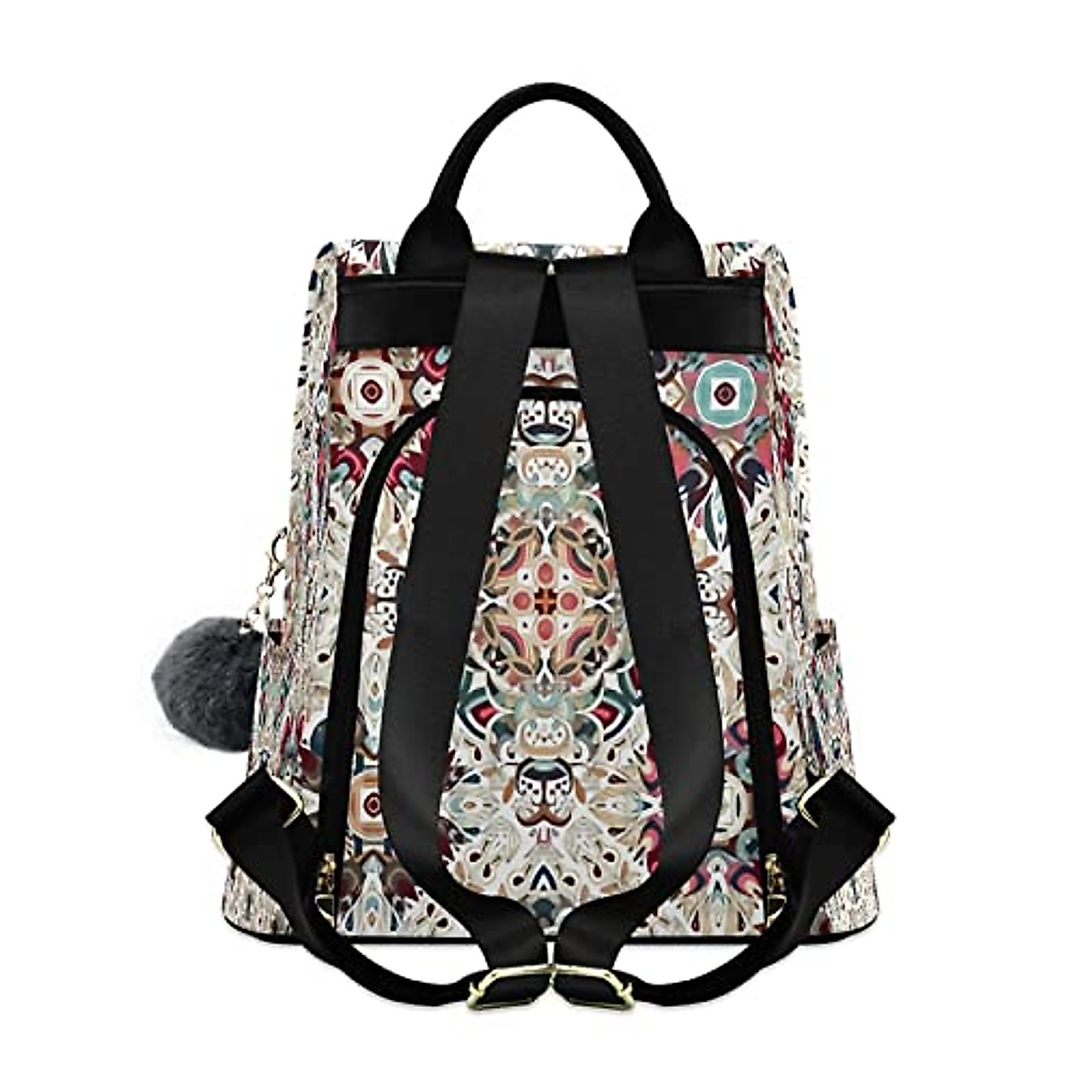 Mcyhzjd Backpack Purse, Mandala Boho Chic Anti-theft Casual College School Ladies Fashion Shoulder Bag