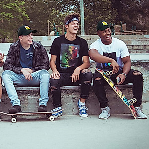 Z Zelvox, Adjustable Snapback Mesh Trucker Hat, Capybara Black Cap, Mesh Baseball Cap, Capybara Embroidered Trucker Hat, Unisex (Pull Up)