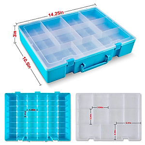Case Compatible with Akedo Ultimate Arcade Warriors Figures Packs, Mini Battling Action Character Collector Storage Organizer Fits for Battle Arena/for Legendary Attack Toy Figure (Box Only) Blue