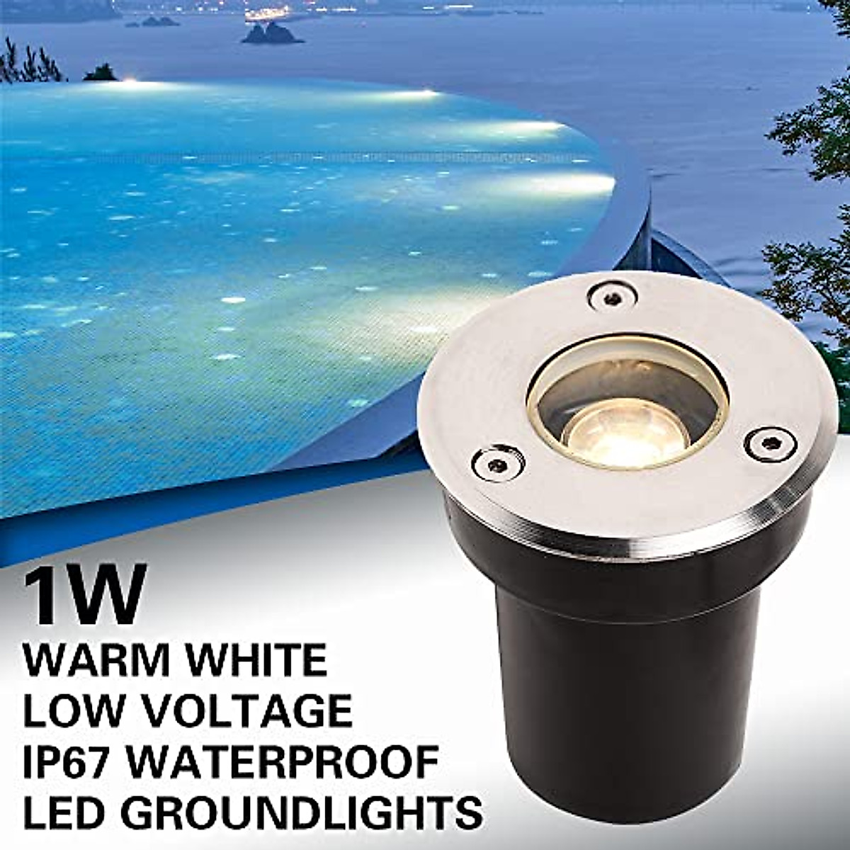 12-Pack LED Low Voltage Landscape & Well Lights | IP67