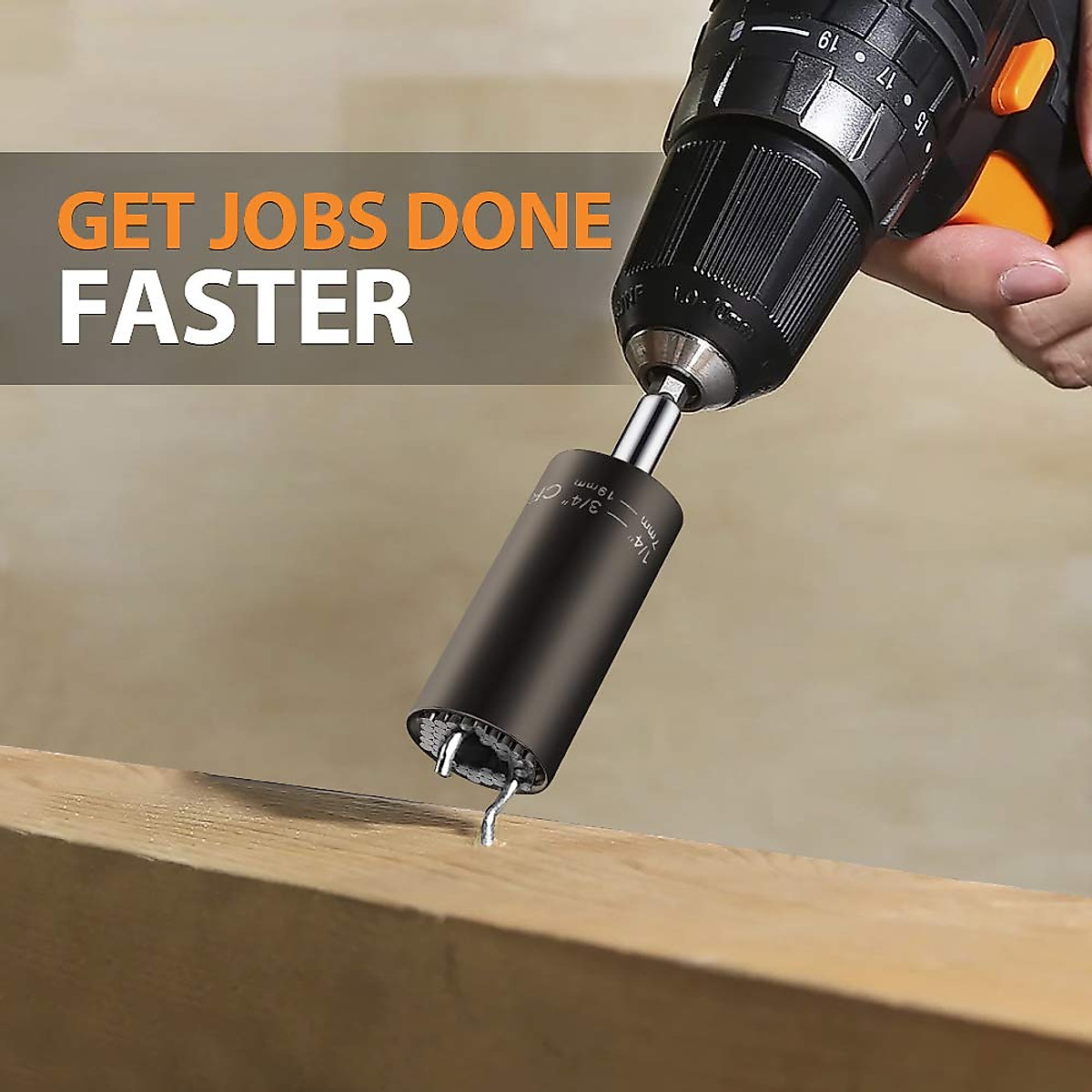 Universal Socket Tools Gifts for Men: Christmas Gifts Stocking Stuffers for Dad Boyfriend Husband Professional 7mm-19mm Super Socket Tool Sets Power Drill Adapter Unique Cool Gadgets Birthday Gift