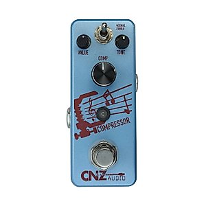 CNZ Audio Compressor - Compression Guitar Effects Pedal, True Bypass