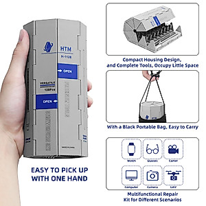 HengTianMei 128 in 1 Precision Screwdriver Set Professional Magnetic Repair Tool Kit for Computer, Laptop, Xbox, Macbook, Game Console (H1128)