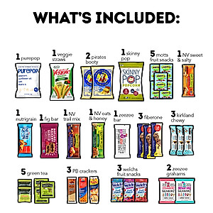 CRAVEBOX Healthy Snack Box (35 Count) Valentines Variety Pack Care Package Gift Basket Kid Men Women Adult Nuts Health Nutrition Assortment College