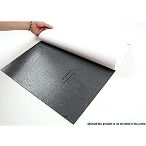 ROSEROSA Peel and Stick Engineered PVC Tiles Marble Granite Pattern Durable Vinyl Flooring (ECK-303 : Square 4 Tiles)