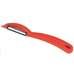 KUHN RIKON Straight/Serrated Swiss Swivel Peeler, Set of 2, Green/Red