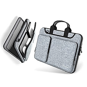 Smatree 13-14inch Hard Laptop Carring Case for 14 inch Macbook Pro 2021 /Acer Spin 5/Dell Xps 13 7390/Asus Zenbook13, 11-12.9inch iPad Pro and iPhone 13/12Pro Bag, Gray