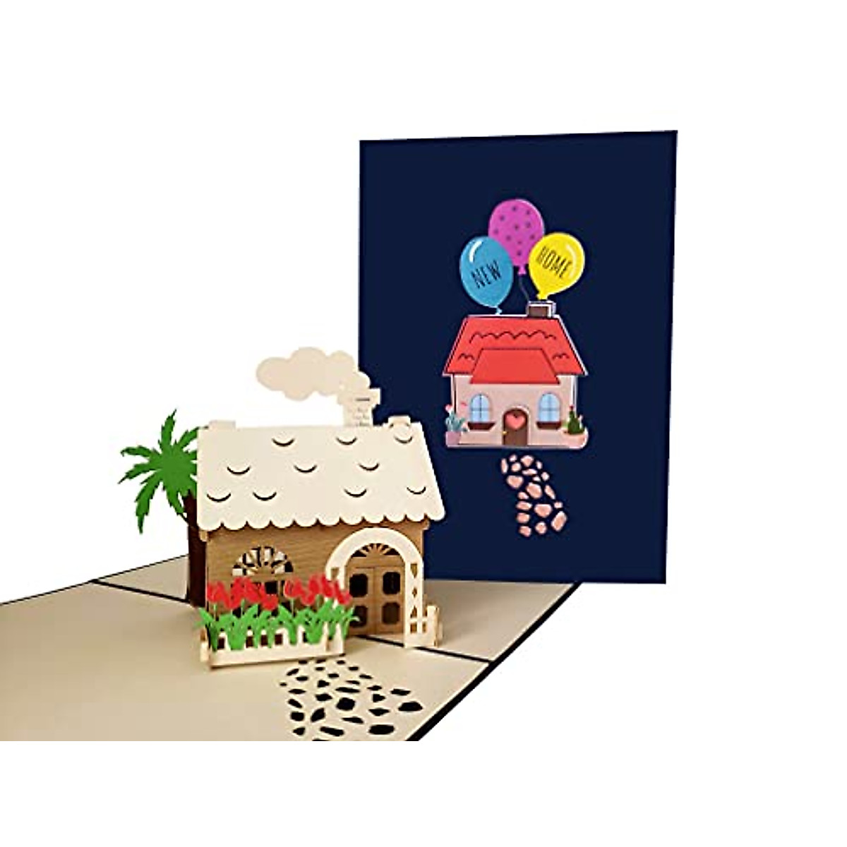 iGifts And Cards Fun Housewarming 3D Pop Up Greeting Card - New House Pop Up Card, Happy Moving Gift, Welcome Home Card, Congratulations On Your Housiversary, Realtor Thank You, Bienvenidos A Mi Casa