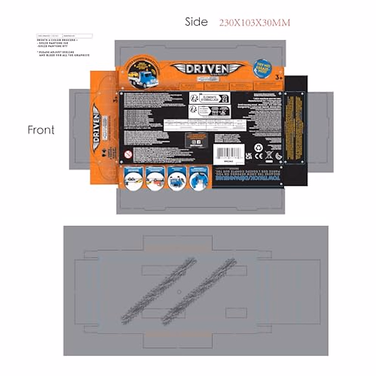 Driven by Battat – Toy Tow Truck For Kids – City Vehicle Toy – Lights & Sounds – Movable Parts – 3 Years + – Micro Tow Truck