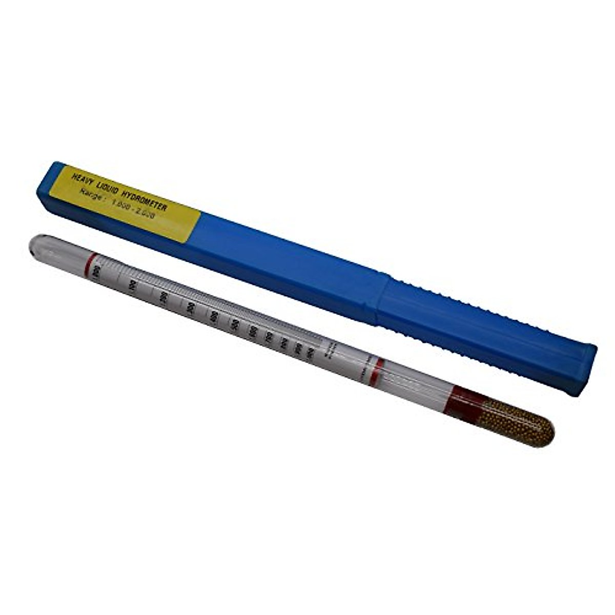 EISCO Laboratory Hydrometer - Specific Gravity, Heavy Liquids, Range 1.000 to 2.000 x 0.010 - Includes Protective Case - Eisco Labs