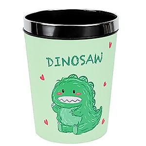 Cabilock Dinosaur Trash Can for Boys Bedroom Garbage Can Wastebasket Waste Garbage Bin Trash Container for Kids Room Bathroom Kitchen