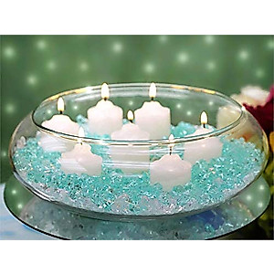 BalsaCircle 10 pcs 10" Wide Clear Floating Candle Glass Vase Bowls for Wedding Party Birthday Centerpieces Home Decorations Supplies