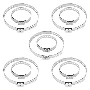 10PCS CV Boot Clamps Kit,Stainless Steel CV Axle Boot Clamp Tool,Adjustable CV Boot Banding Tool for Car Accessories Replacement