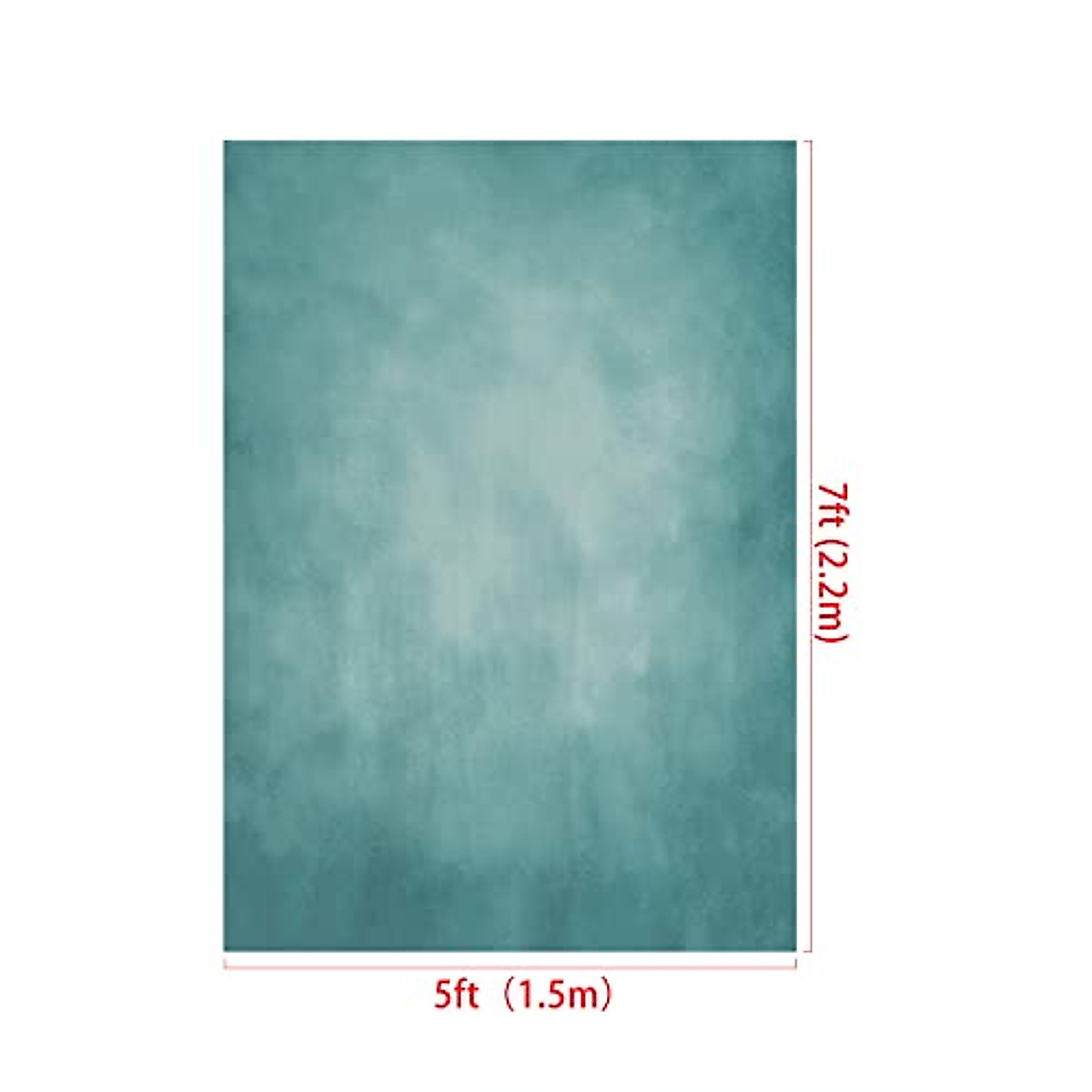 Kate 5x7ft Abstract Backdrops Microfiber Dark Cyan Portrait Background for Photoshoot, for Photography, for Birthday