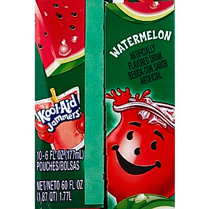 Kool-Aid Jammers Watermelon Flavored Juice Drink Pouch, 60 Fl Oz