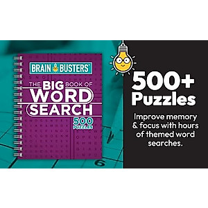 The Big Book of Word Search Puzzles: 500 Word Search Puzzles for Adults (Part of the Brain Busters Puzzle Collection)