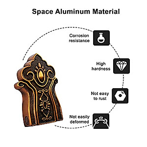 INCREWAY Foldable Concealed Hook, 2PCS Antique Folding Hideaway Coat Hooks Space Aluminum Wall Hooks for Home(Bronze)