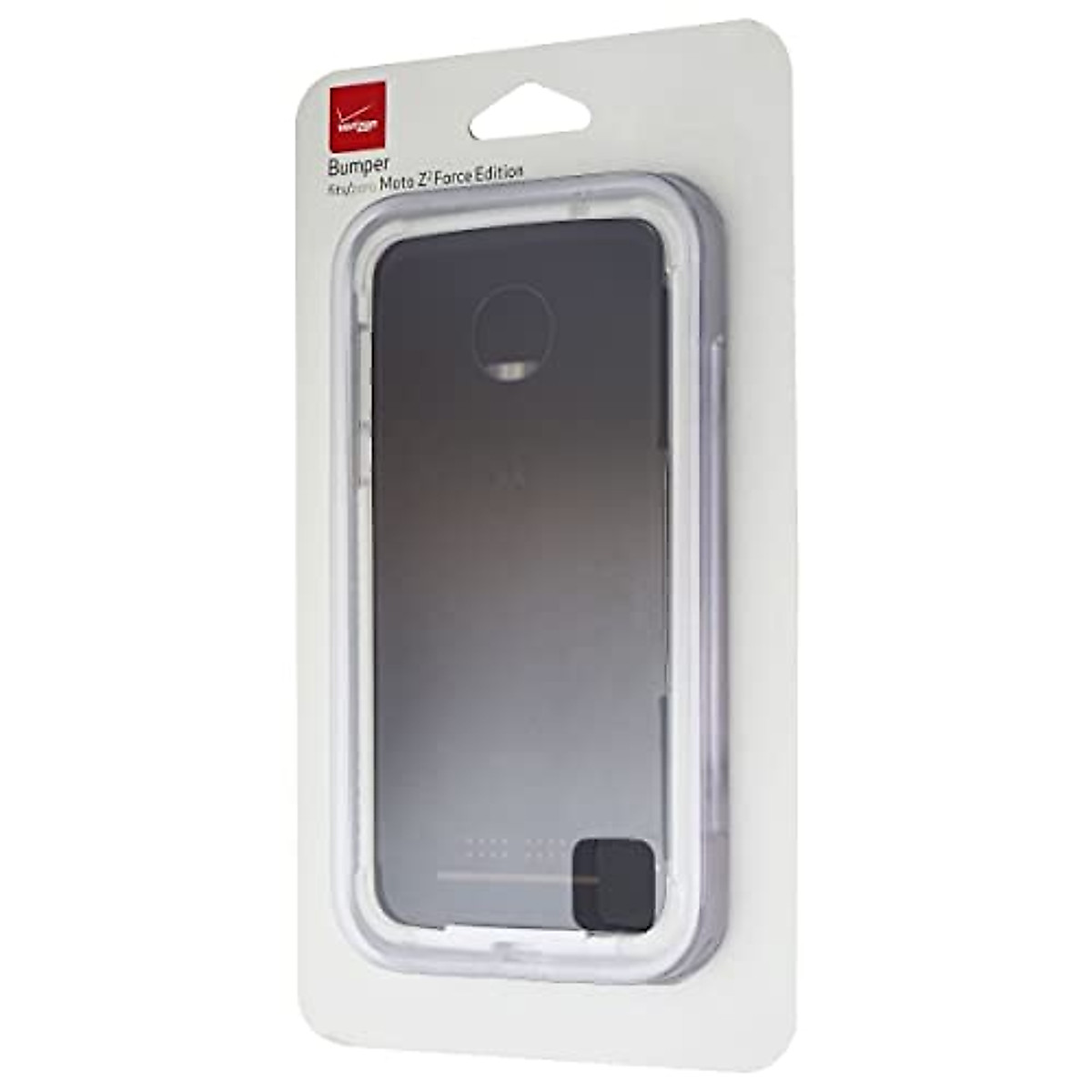 Verizon Bumper Two Tone Slim Case Cover For Motorola Moto Z2 Force Edition - Retail Packaging