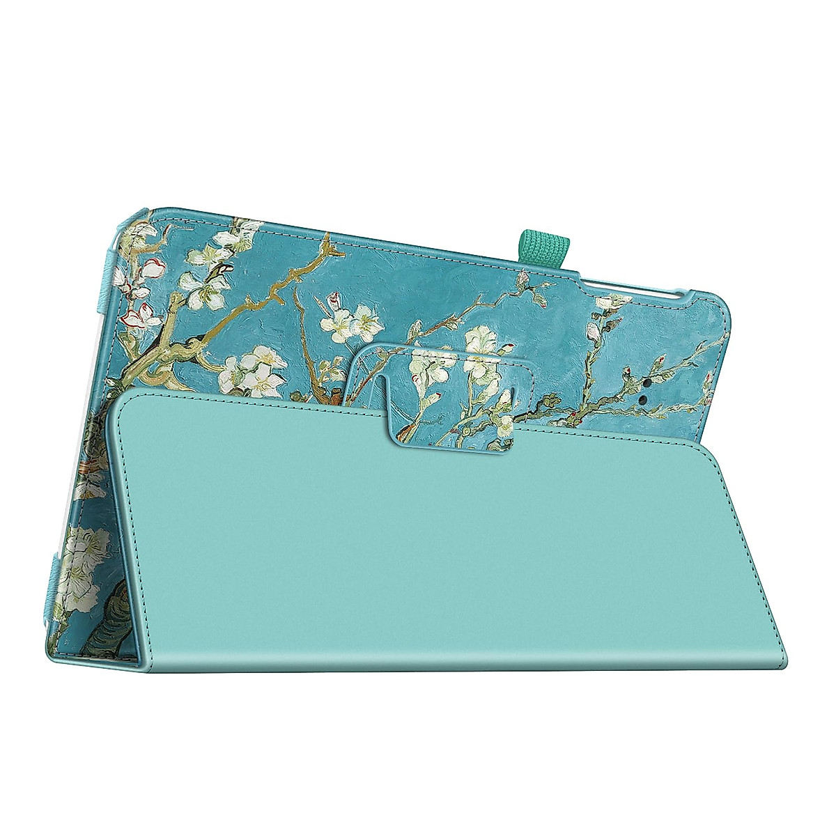 Fintie Folio Case for Samsung Galaxy Tab E 9.6 2015 (Model SM-T560/T561/T565/T567), Slim Fit Premium Vegan Leather Cover, Blossom